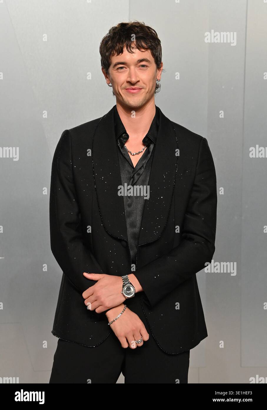 Tom Blythe arriving to Vanity Fair Oscar Party 2026 at LACMA on March ...