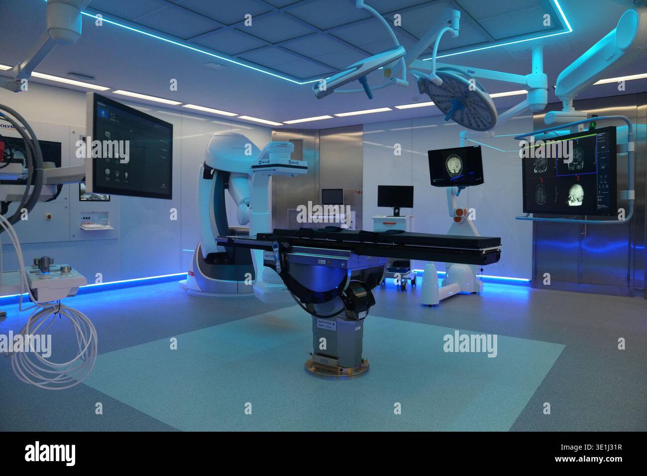 New neurology operating theatre at the Hospital del Mar, on 16 March ...