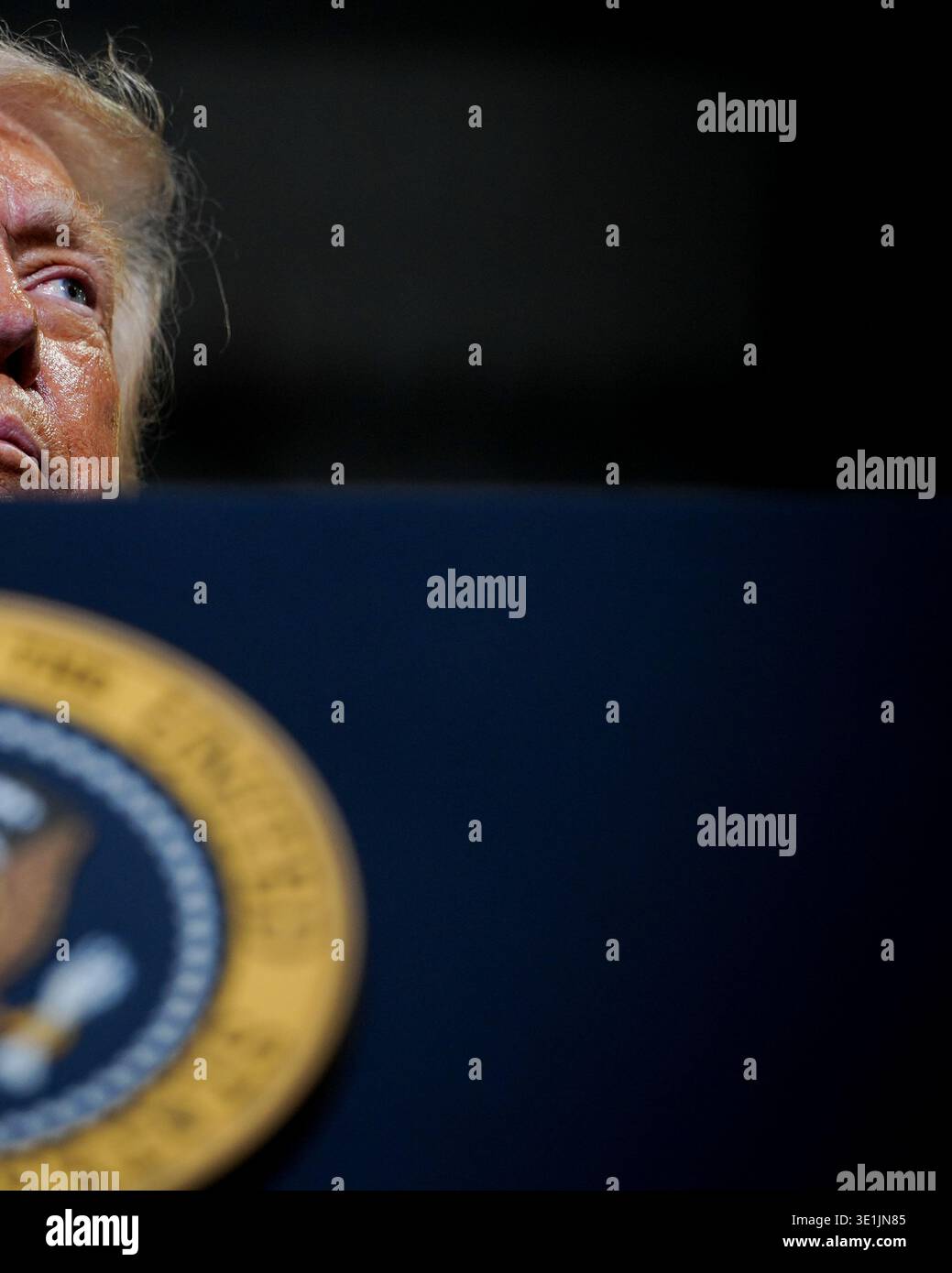 President Donald Trump speaks at Verst Logistics, Wednesday, March 11 ...