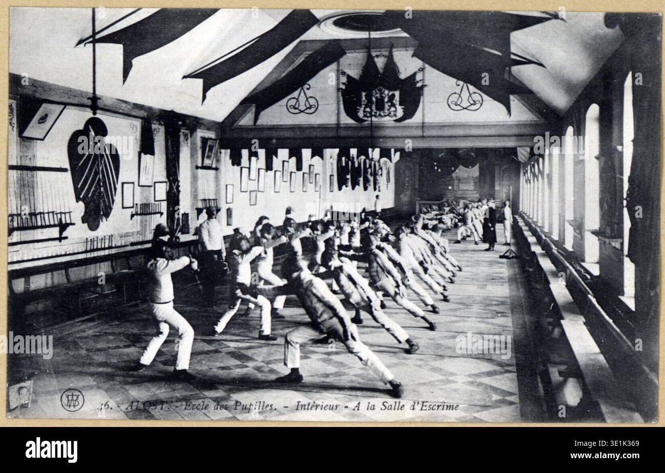 Alost ecole des pupilles fencing hall hi-res stock photography and ...