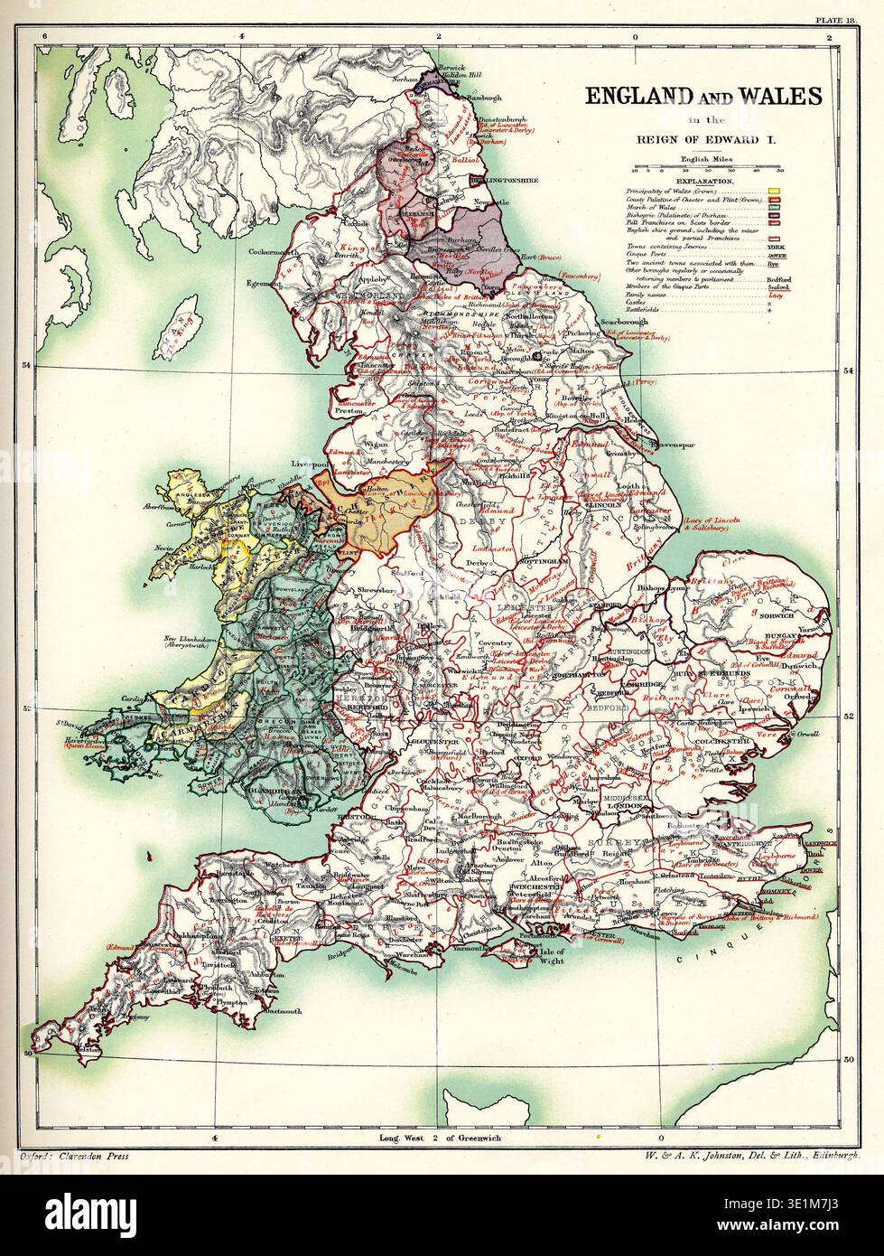 Medieval british territorial map hi-res stock photography and images ...