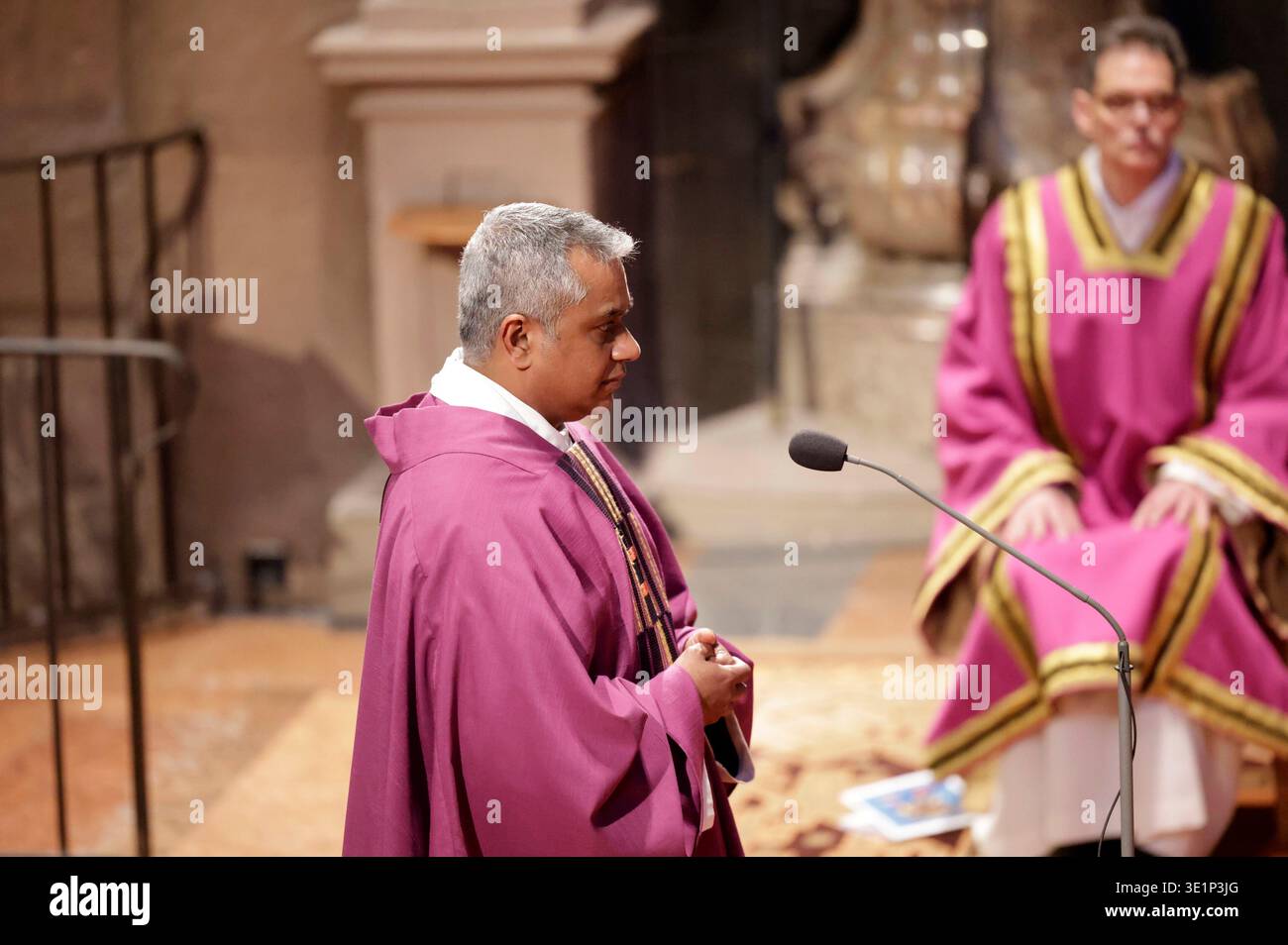 Joshy Pottackal and Klaus Baum at the bishop's consecration of Father ...