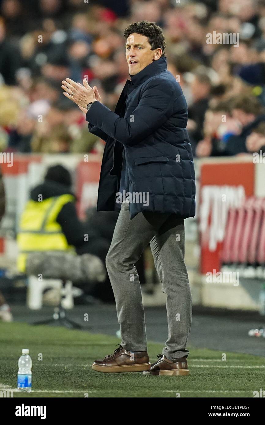 Keith Andrews, Manager of Brentford during the Brentford v ...