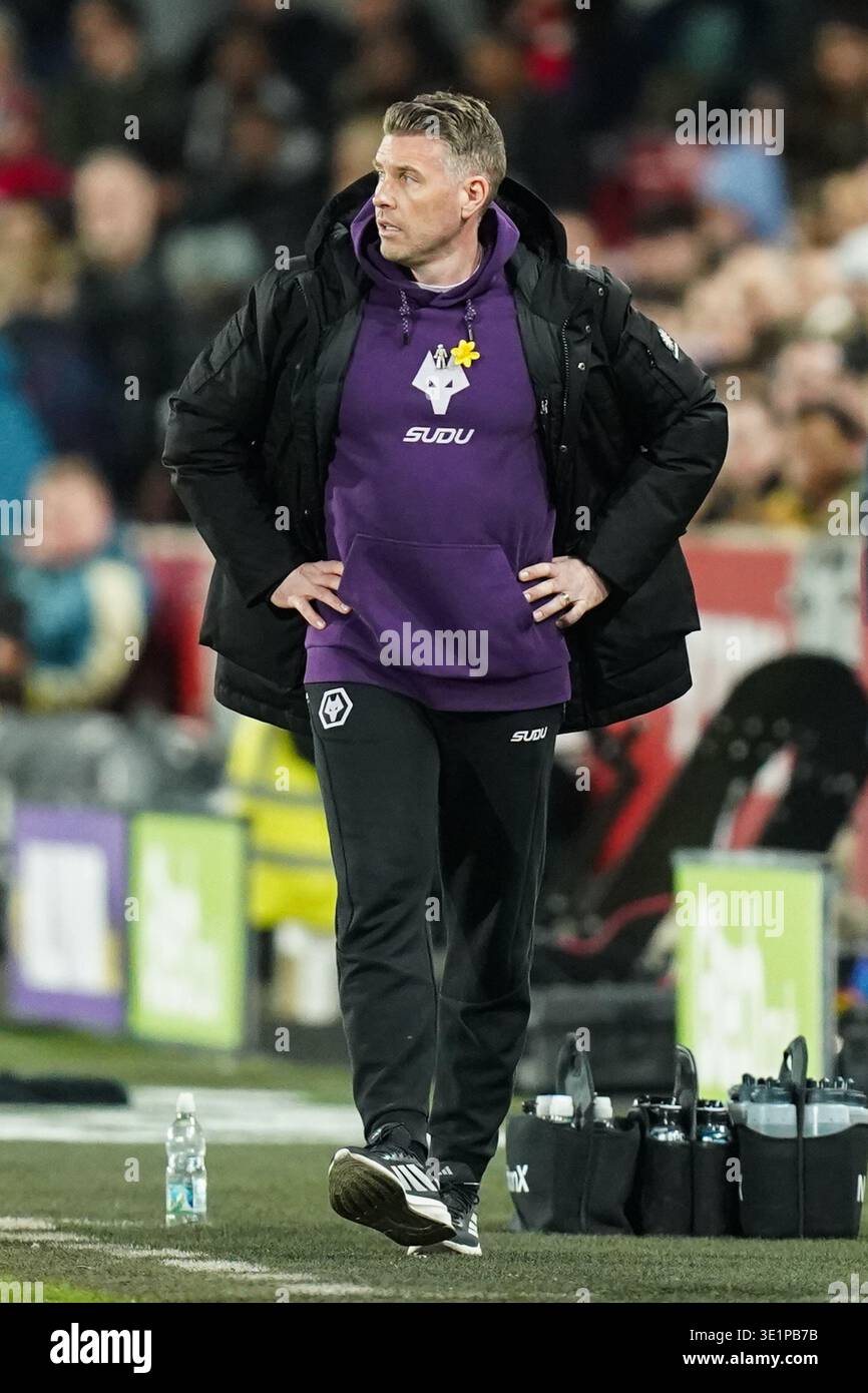 Rob Edwards, Manager of Wolverhampton Wanderers during the Brentford v ...