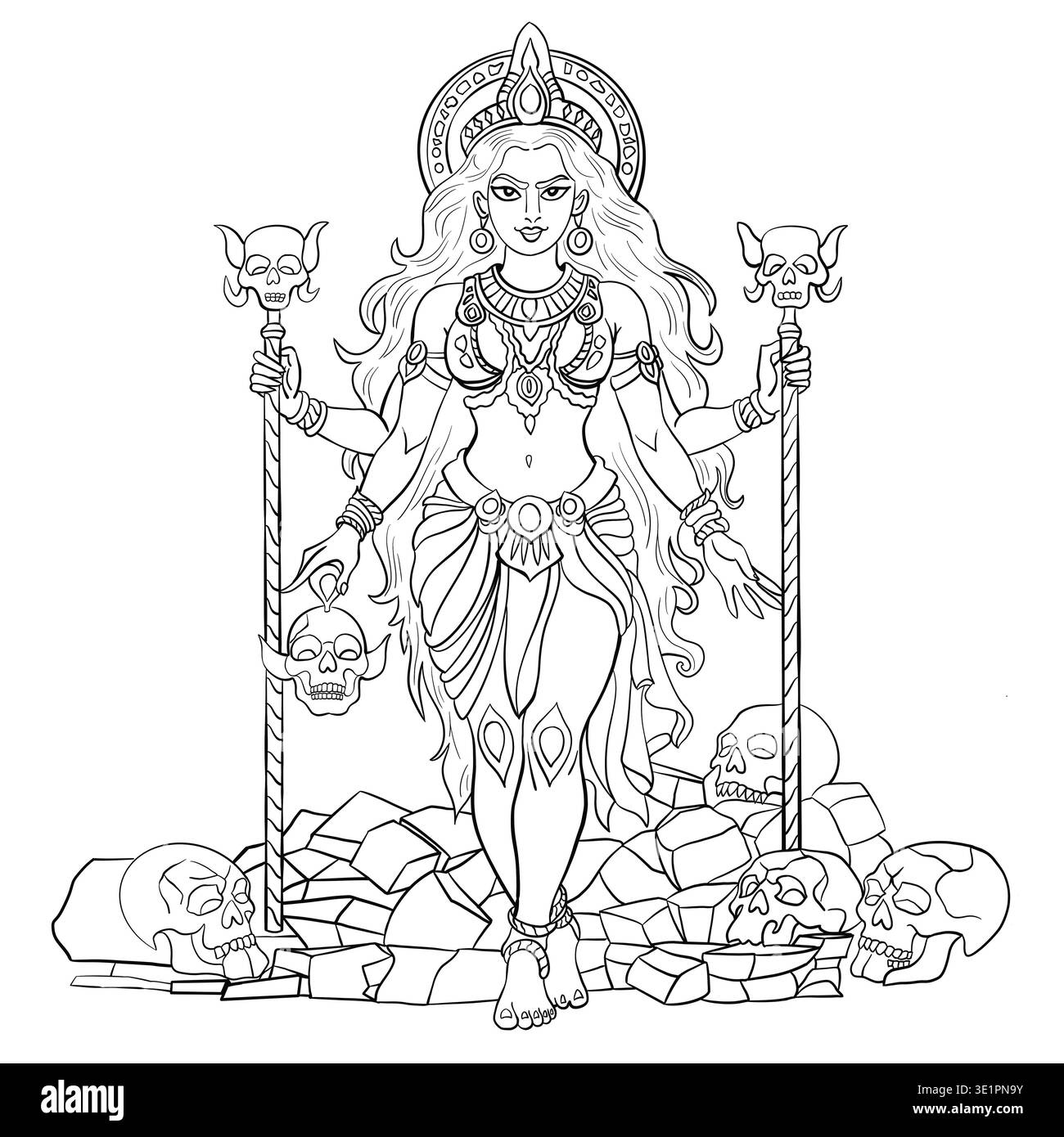 Fantasy art goddess Black and White Stock Photos & Images - Alamy