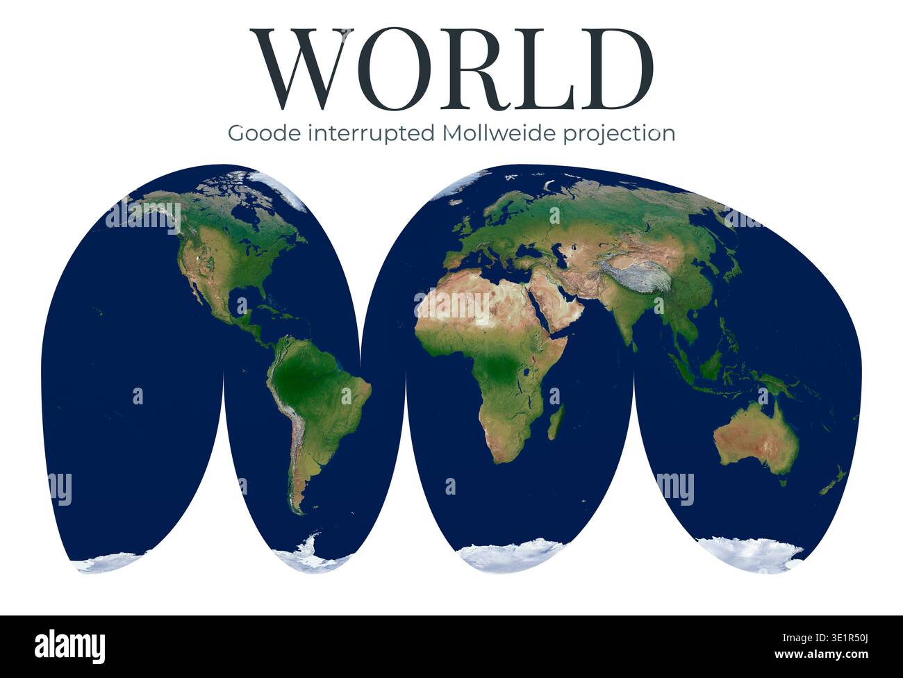 Earth country map projection hi-res stock photography and images - Alamy