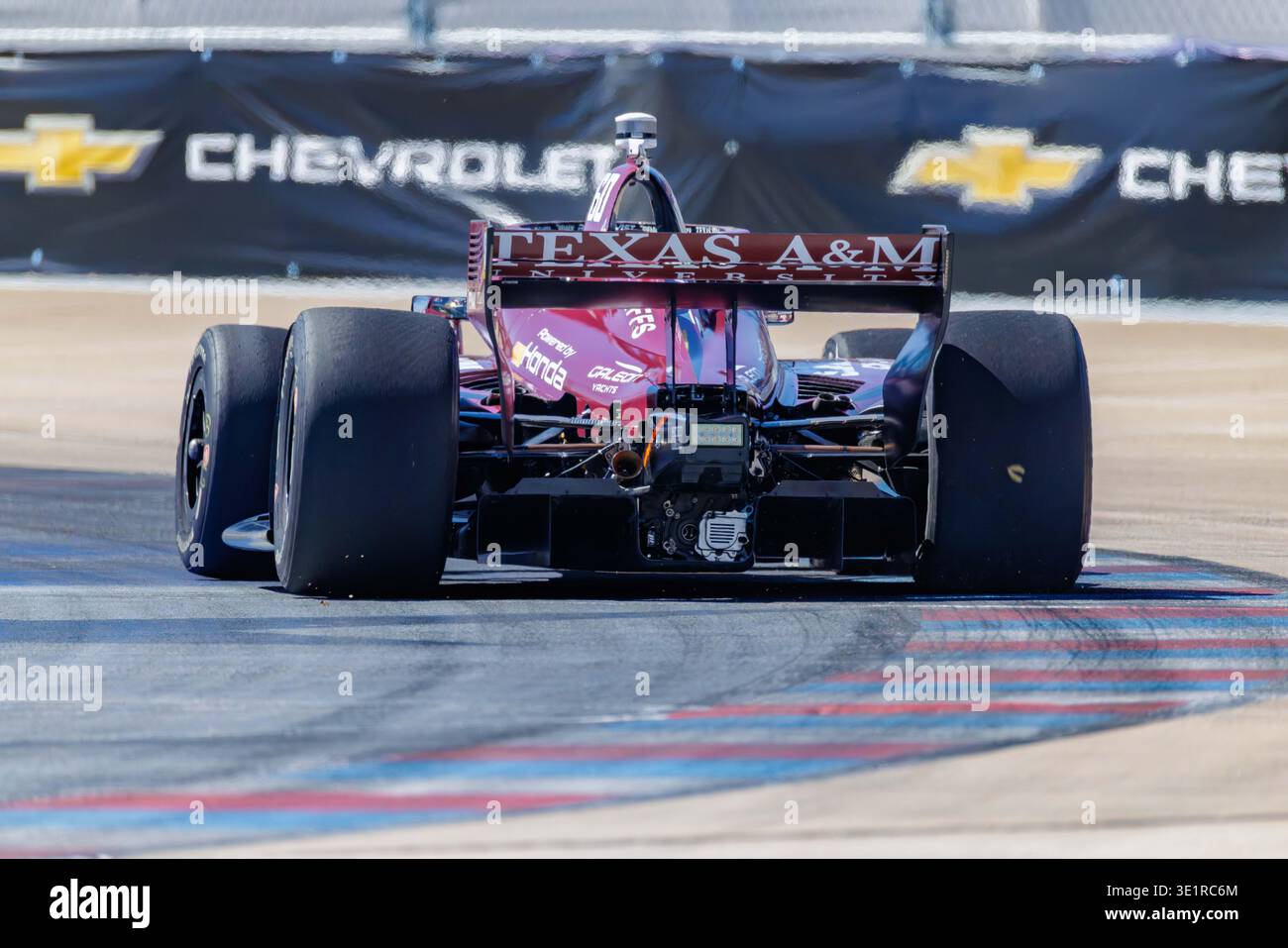 Arlington, TX. USA; Indy Car driver #60 Felix Rosenqvist navigates the ...