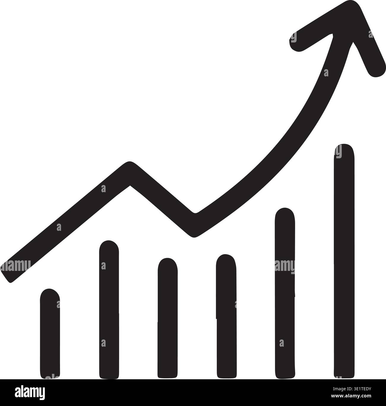 Star growth chart line Stock Vector Images - Alamy