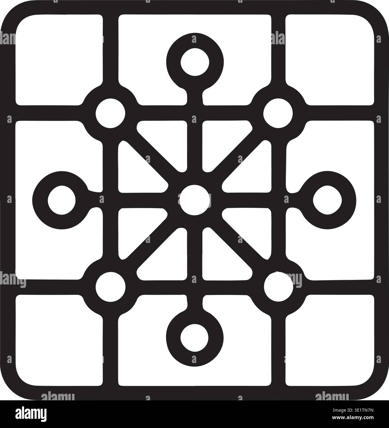 Network connection node line Stock Vector Images - Alamy