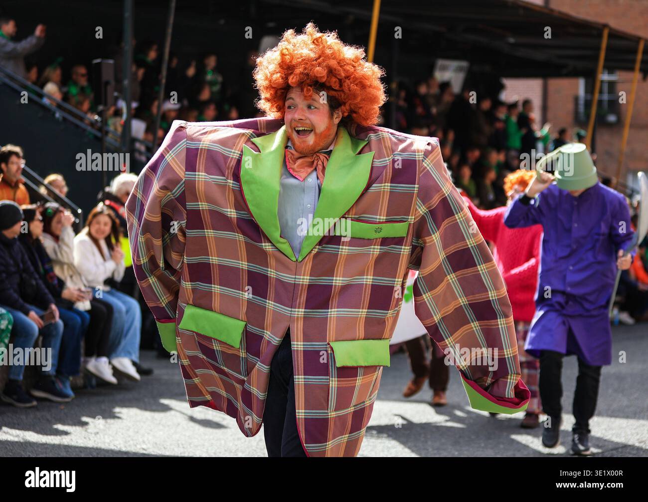 Performers taking in the St Patrick's Day Parade in Dublin. Picture ...