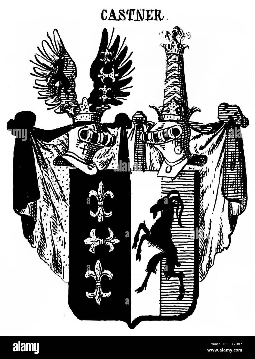 European aristocratic emblem Black and White Stock Photos & Images - Alamy