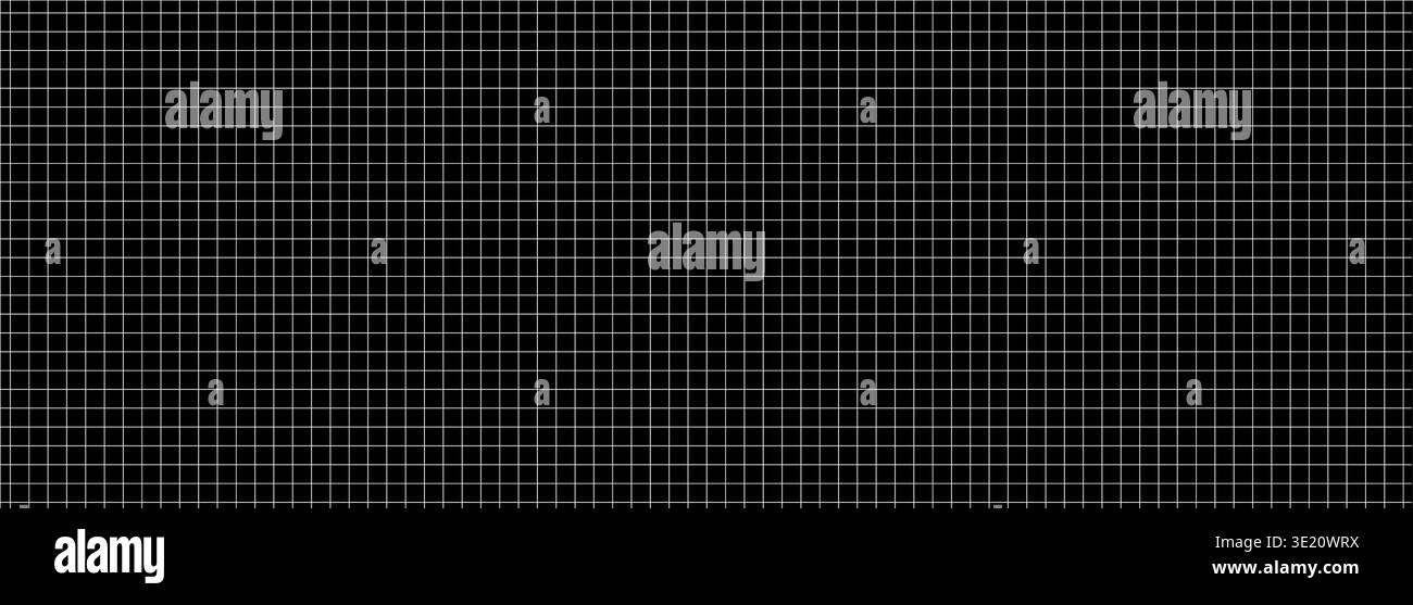 Simple square grid blueprint on black background. Thin lines form ...