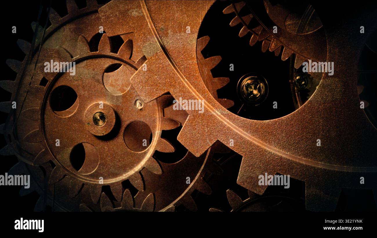 High-quality industrial grunge background featuring rusty, interlocking ...