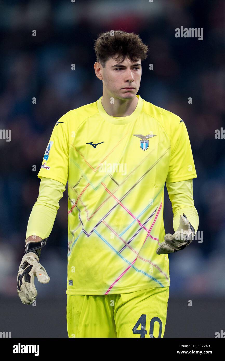 Edoardo Motta of SS Lazio looks on during the serie Serie A Enilive ...