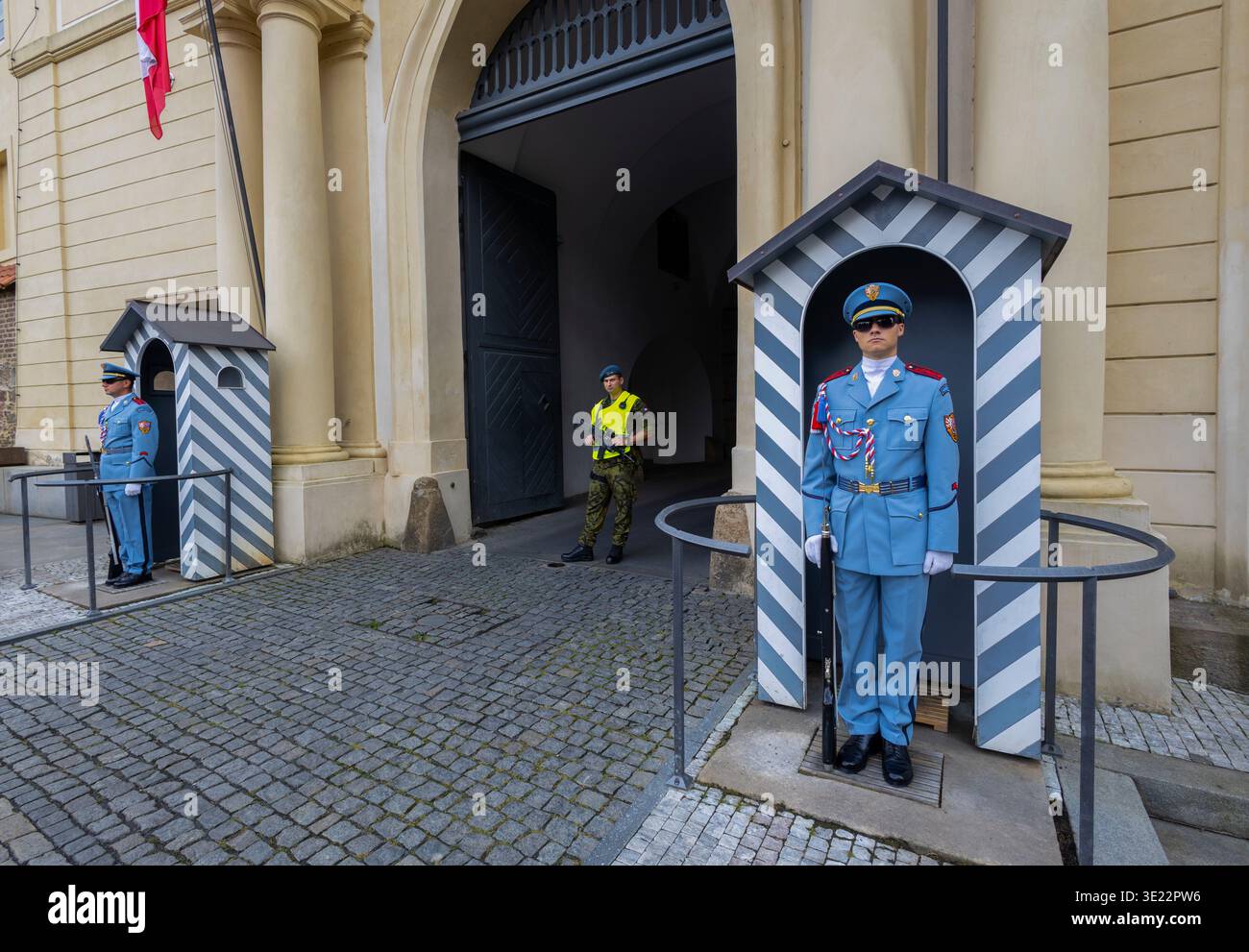 PRAGUE, CZECH REPUBLIC, JULY 23, 2024 - The Castle Guard in Prague ...