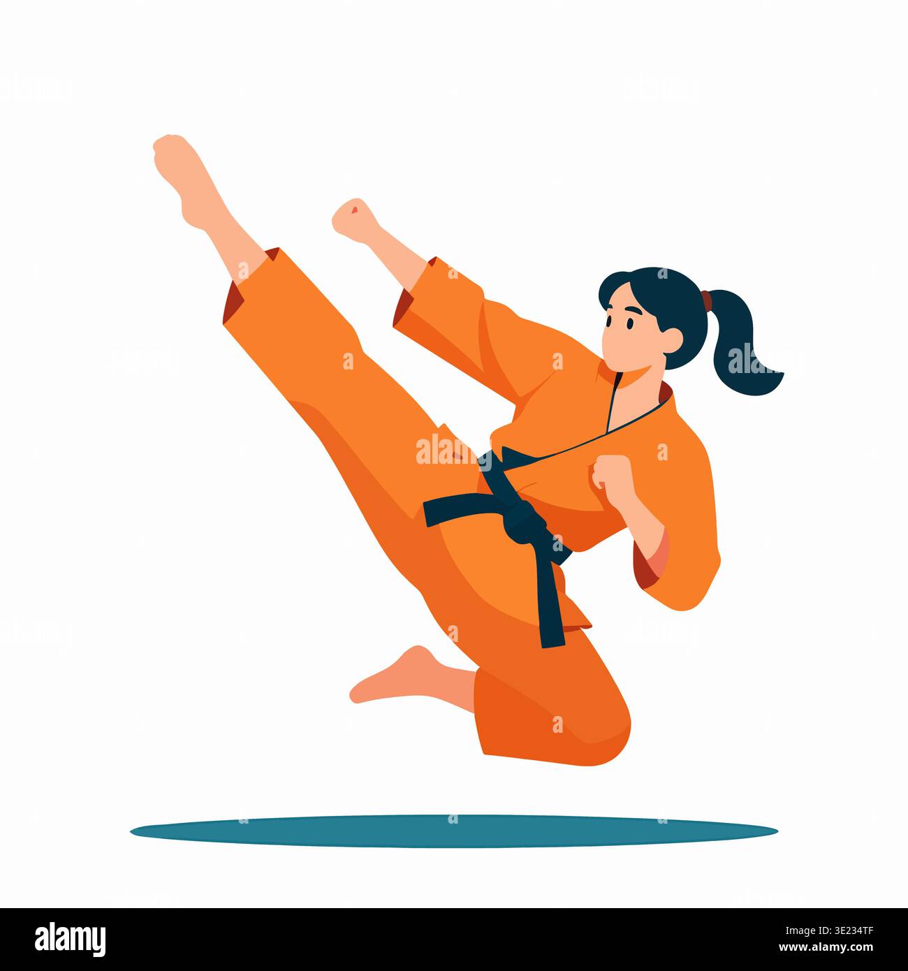 A high-quality minimalist vector graphic of an East Asian woman ...