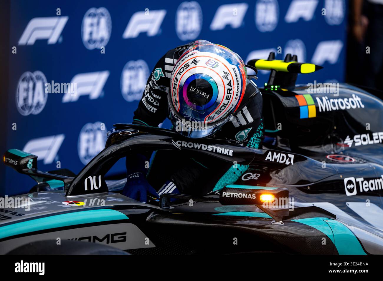 Andrea Kimi Antonelli (Mercedes-AMG Petronas F1 Team, Italien, #12) im ...