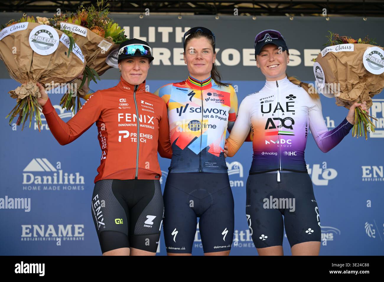Dutch Charlotte Kool, Belgian Lotte Kopecky and Irish Lara Gillespie ...