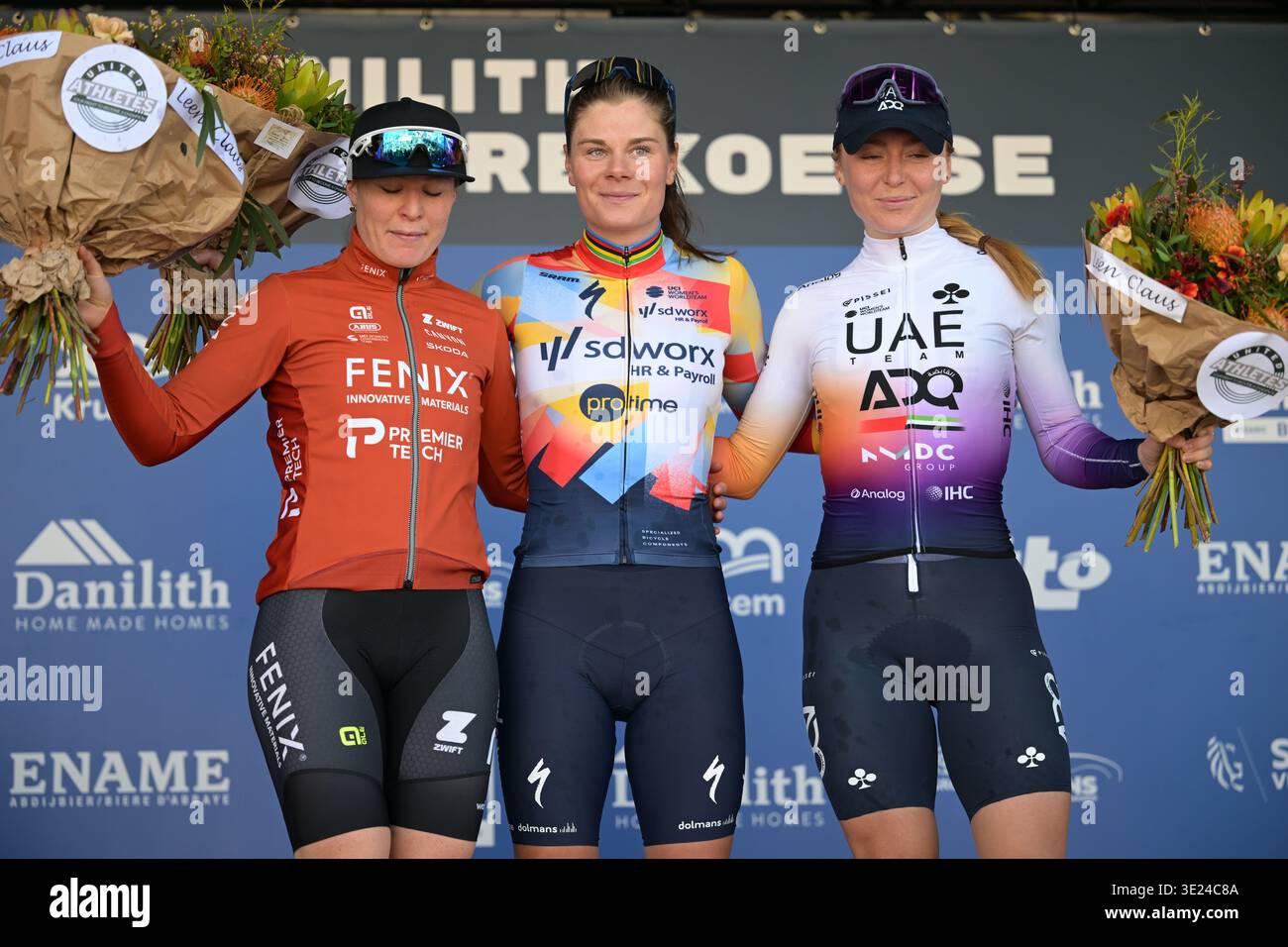 Dutch Charlotte Kool, Belgian Lotte Kopecky and Irish Lara Gillespie ...