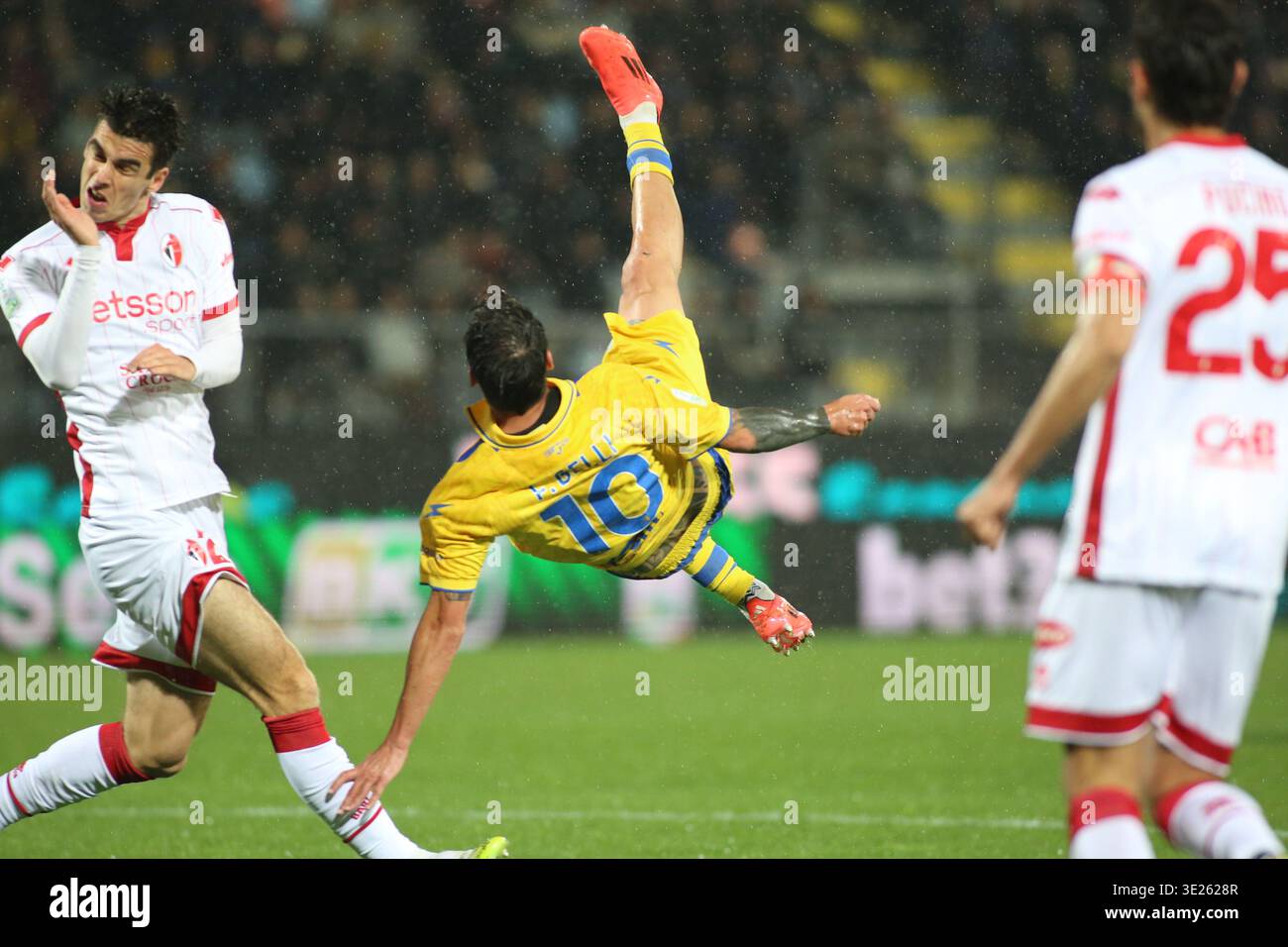 Francesco Gelli of Frosinone Calcio is in action during the 31th day of ...
