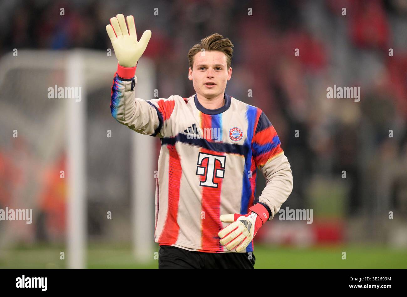 Goalkeeper Jonas Urbig (Bayern) Munich, March 18, 2026, Soccer, UEFA ...