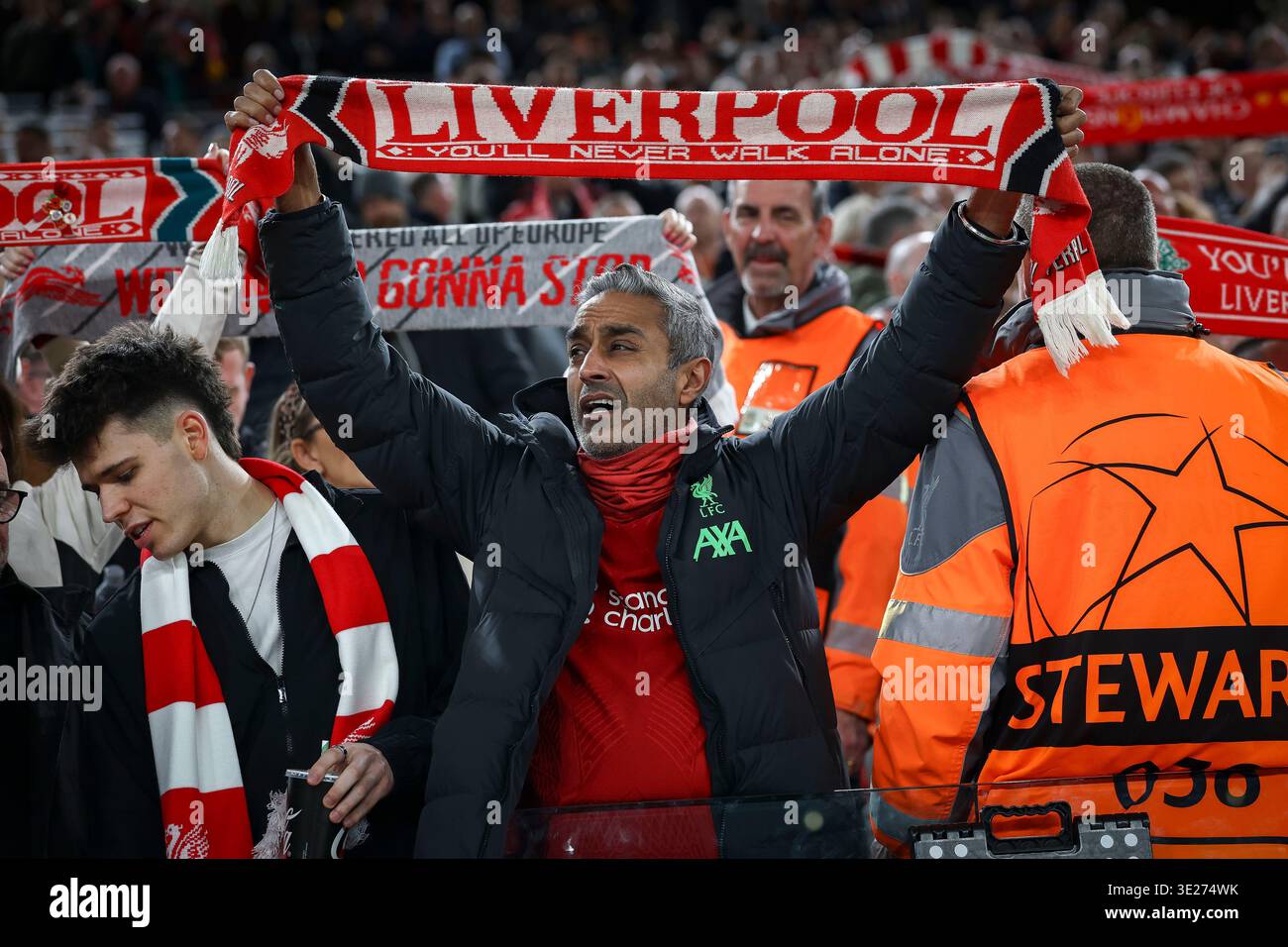 Liverpool fans, supporters during the Liverpool v Galatasaray S.K. UEFA ...
