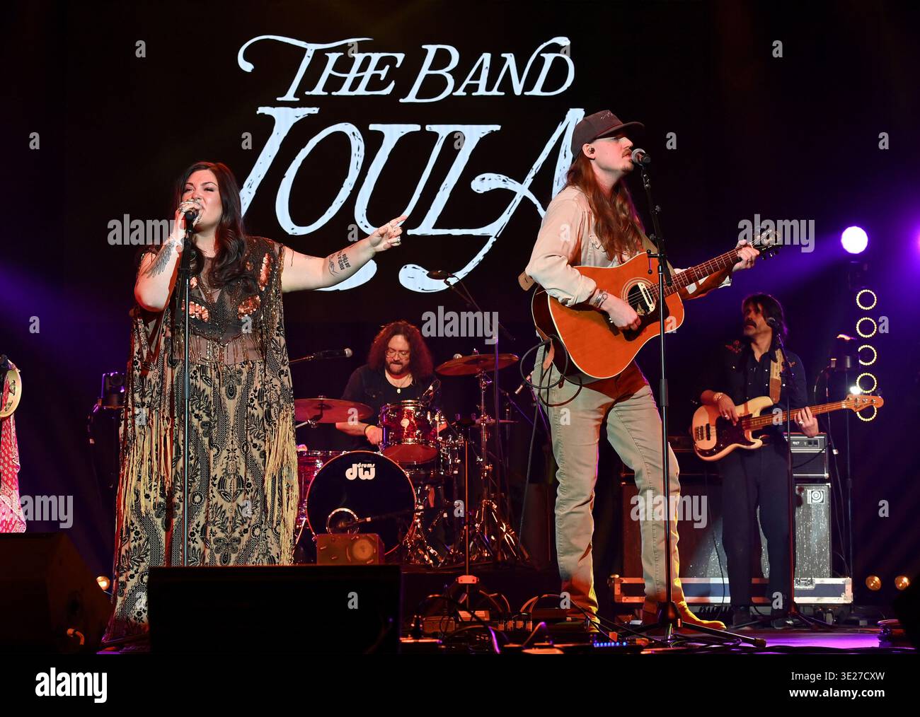 The Band Loula, Logan Simmons and Malachi Mills onstage at Warner ...