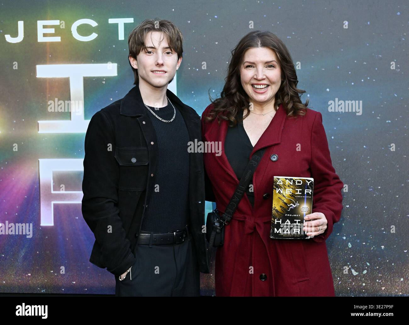 Connor Sharpe, left, and Barbara Sharpe attend the premiere of "Project ...