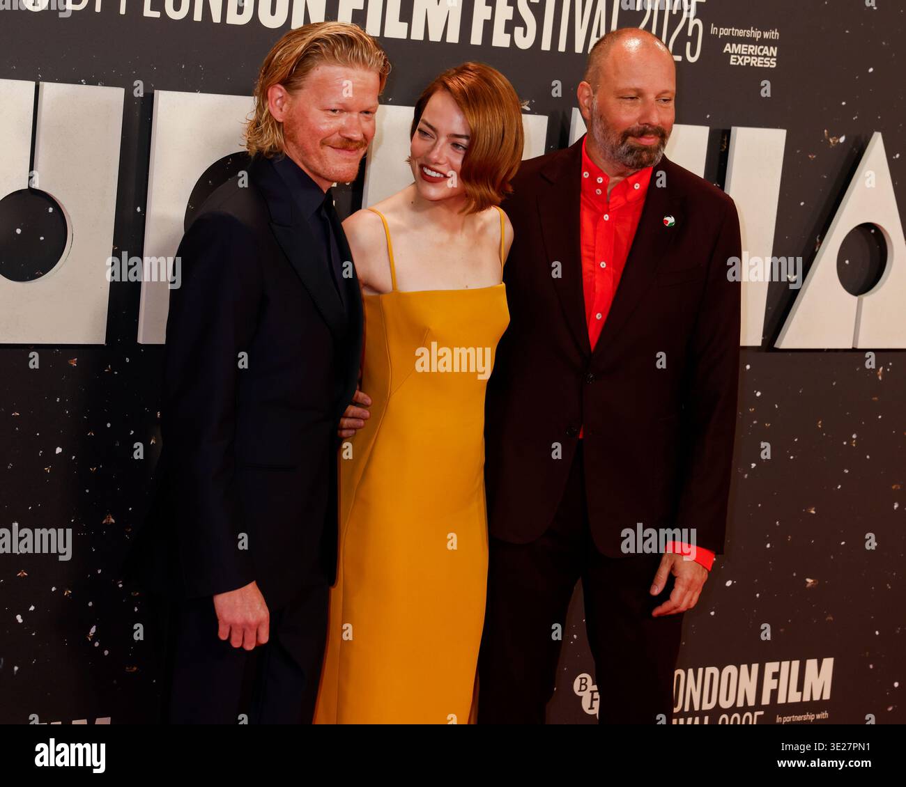 Jesse Plemons, Emma Stone and Yorgos Lanthimos attend the 69th BFI ...