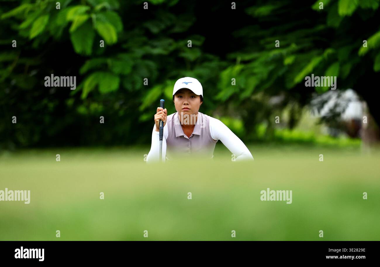 New Zealand's Hanee Song during the 2026 Australian WPGA Championship ...