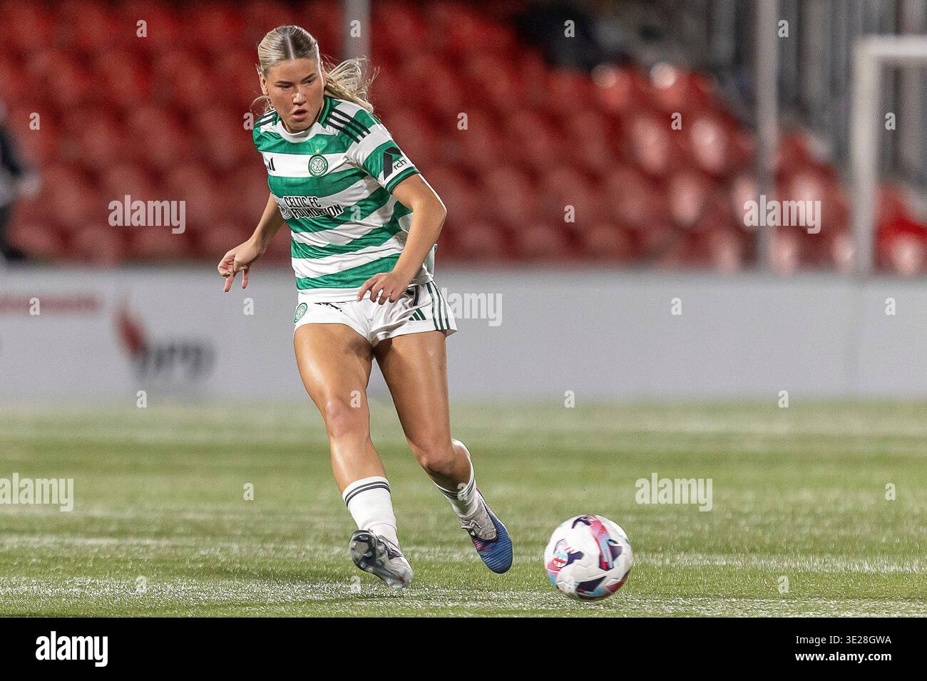 Hamilton, Scotland. 18 March 2026. Poppy Pritchard of Celtic FC during ...