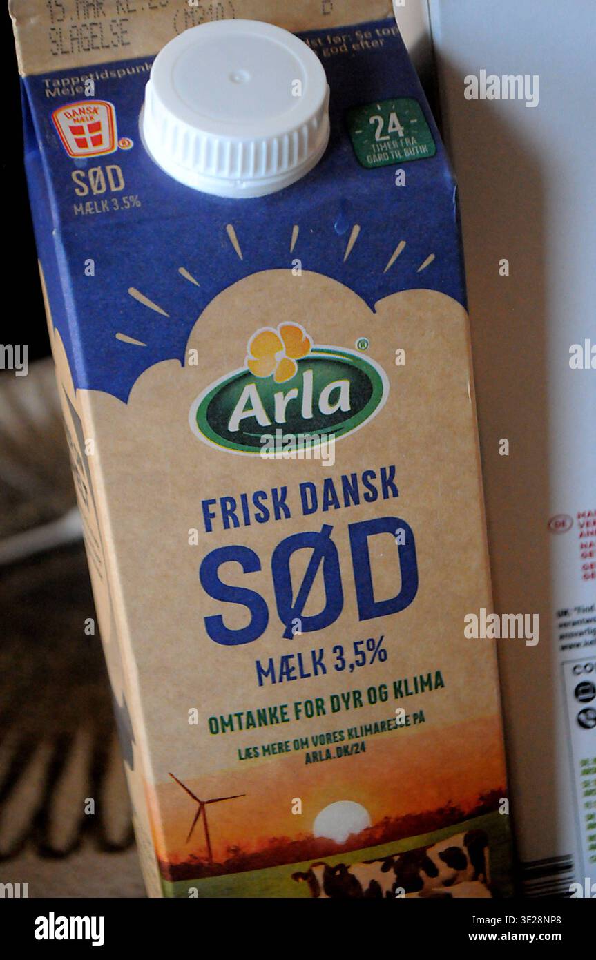 Copenhagen/Denmark /19 MARCH 2026 / Kelloggs corn flakes and arla sweet ...