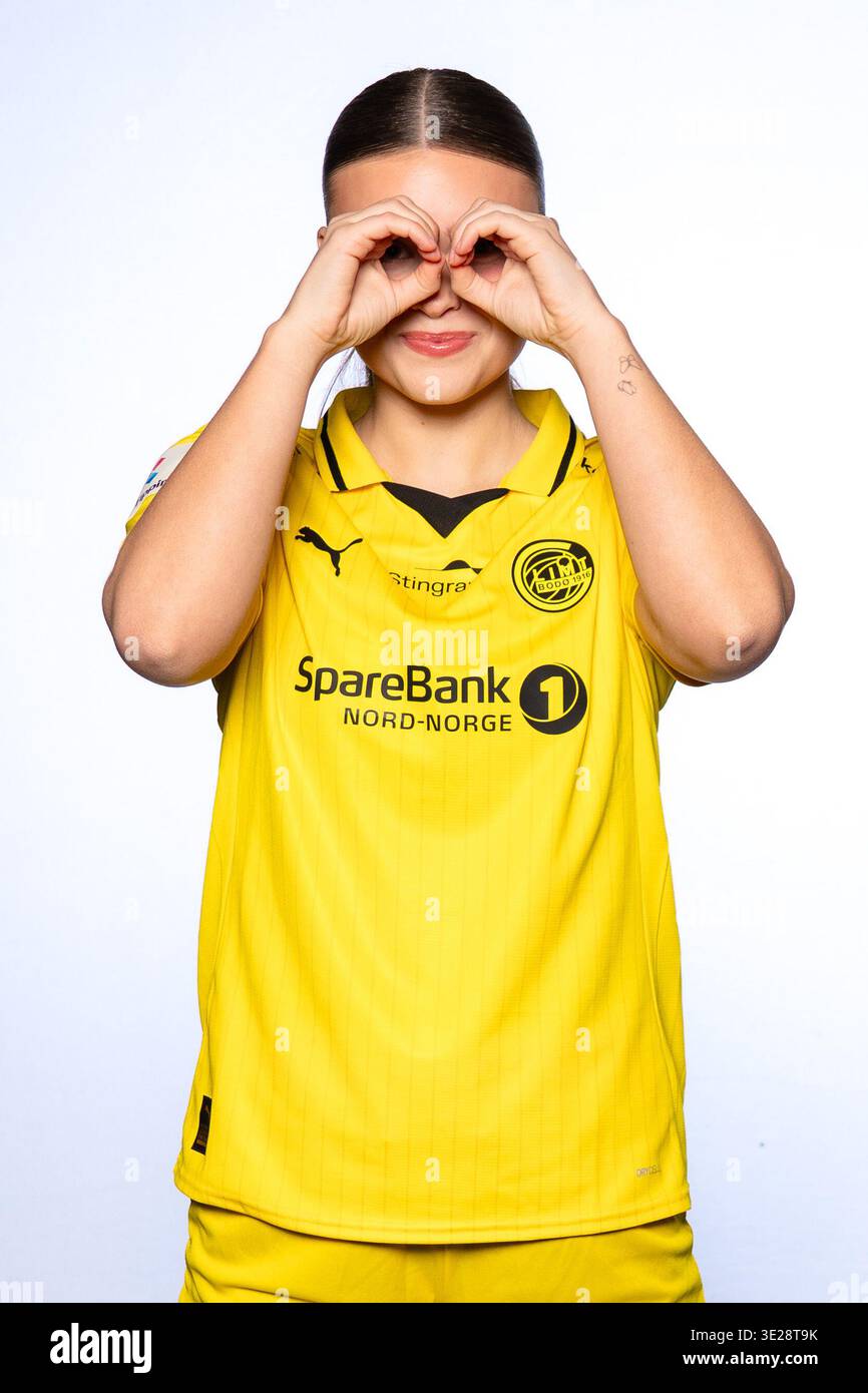 Bodø 20260223. Portrait of Bodø/Glimts Mathea Meyer Theting. Photo ...