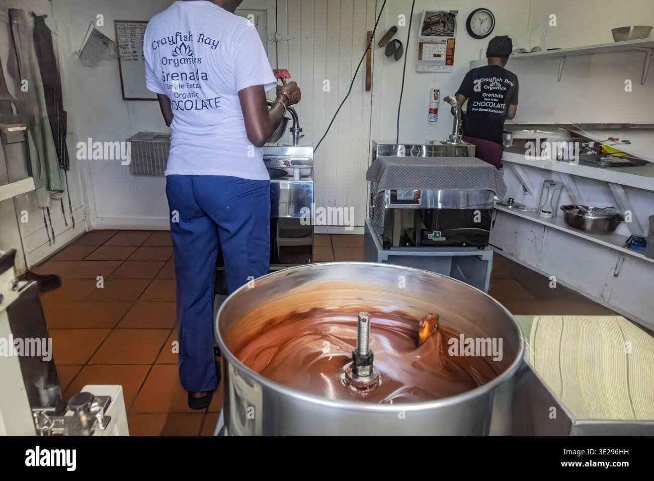 Crayfish bay organic cocoa estate and chocolate makers hi-res stock ...