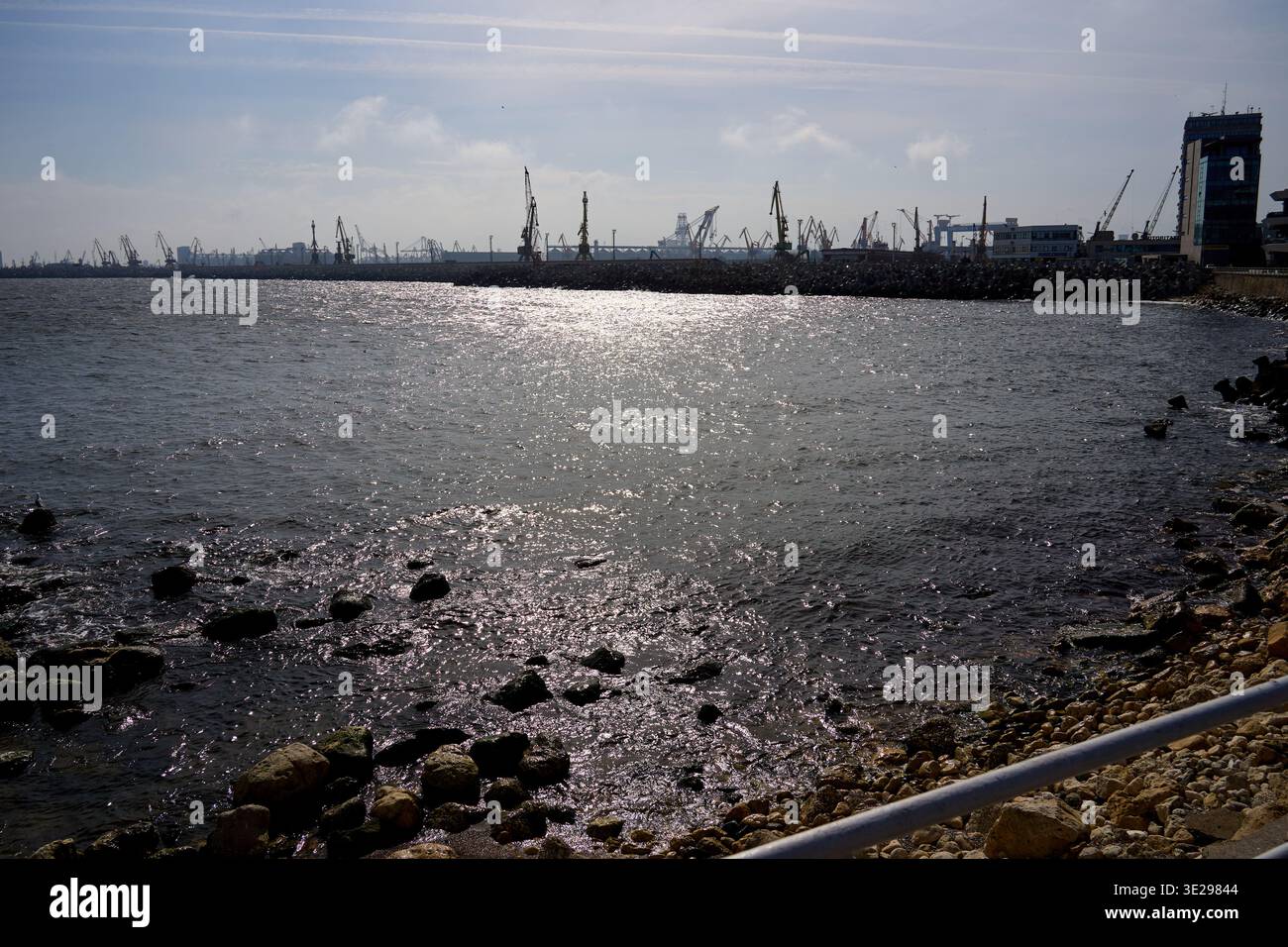 Constanta, Romania. 18th Mar, 2026: View of the industrial area in the ...