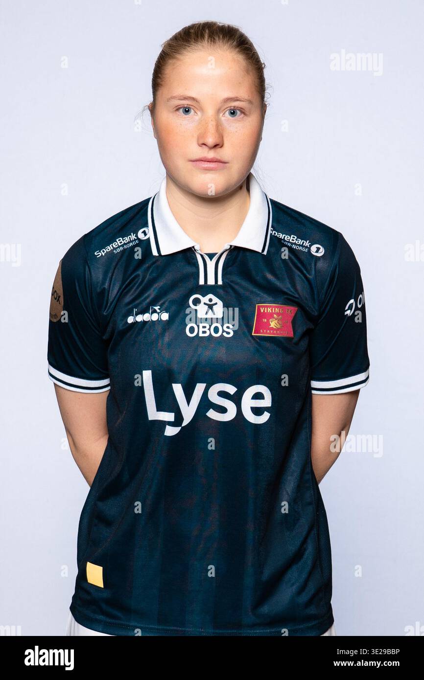 Stavanger 20260313. Portrait of Vikings Frederikke Holmberg. Photo ...