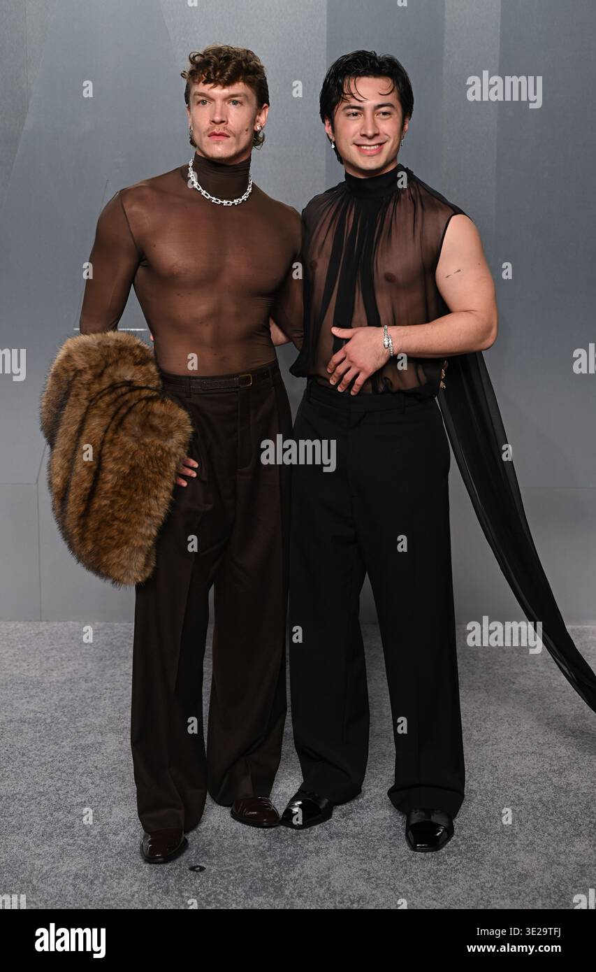 Los Angeles, USA. March 15th, 2026. Connor Storrie and Hudson Williams ...