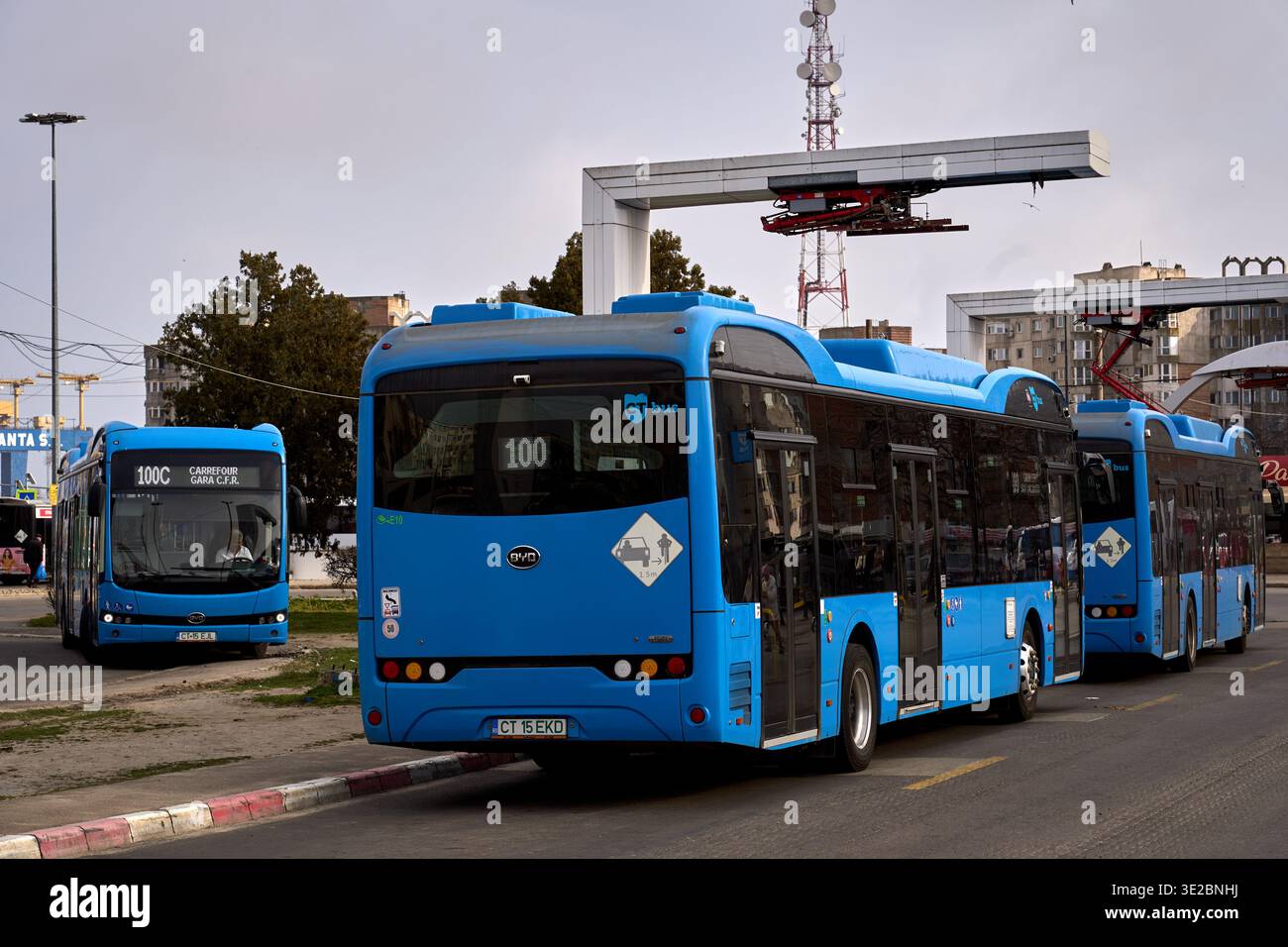 Constanta, Romania. 18th Mar, 2026: A public transport bus BYD K9UB ...