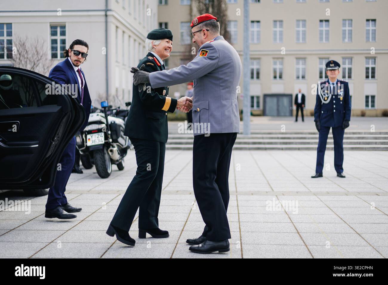 (L.R.) General Jennie Carignan, Commander of the Canadian Forces, and ...