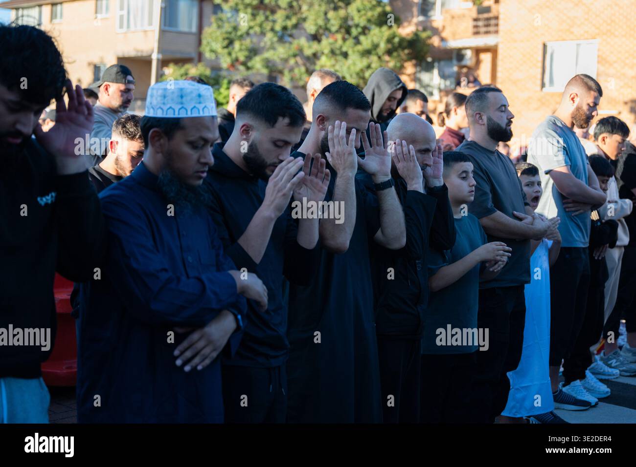 Crowds celebrating Eid al-Fitr marking the end of the month-long fast ...