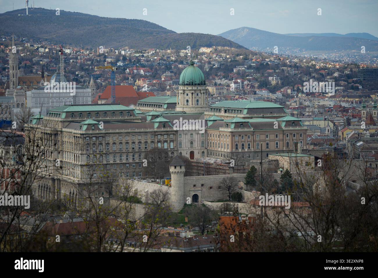 A view of the Buda castle is seen in Budapest, Hungary on 19 March ...