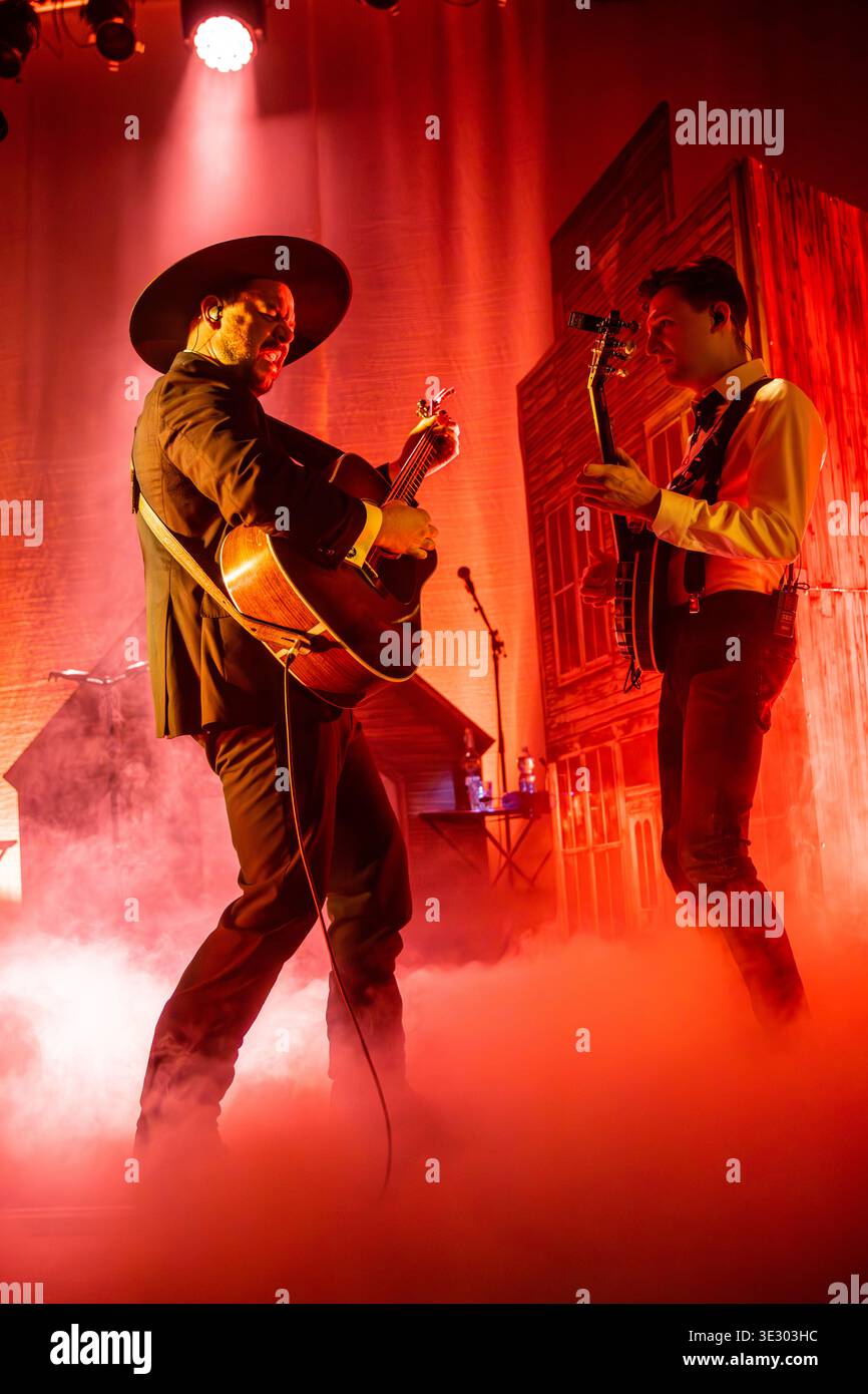 Milan Italy. 19th mar 2026. The Canadian band THE DEAD SOUTH performs ...