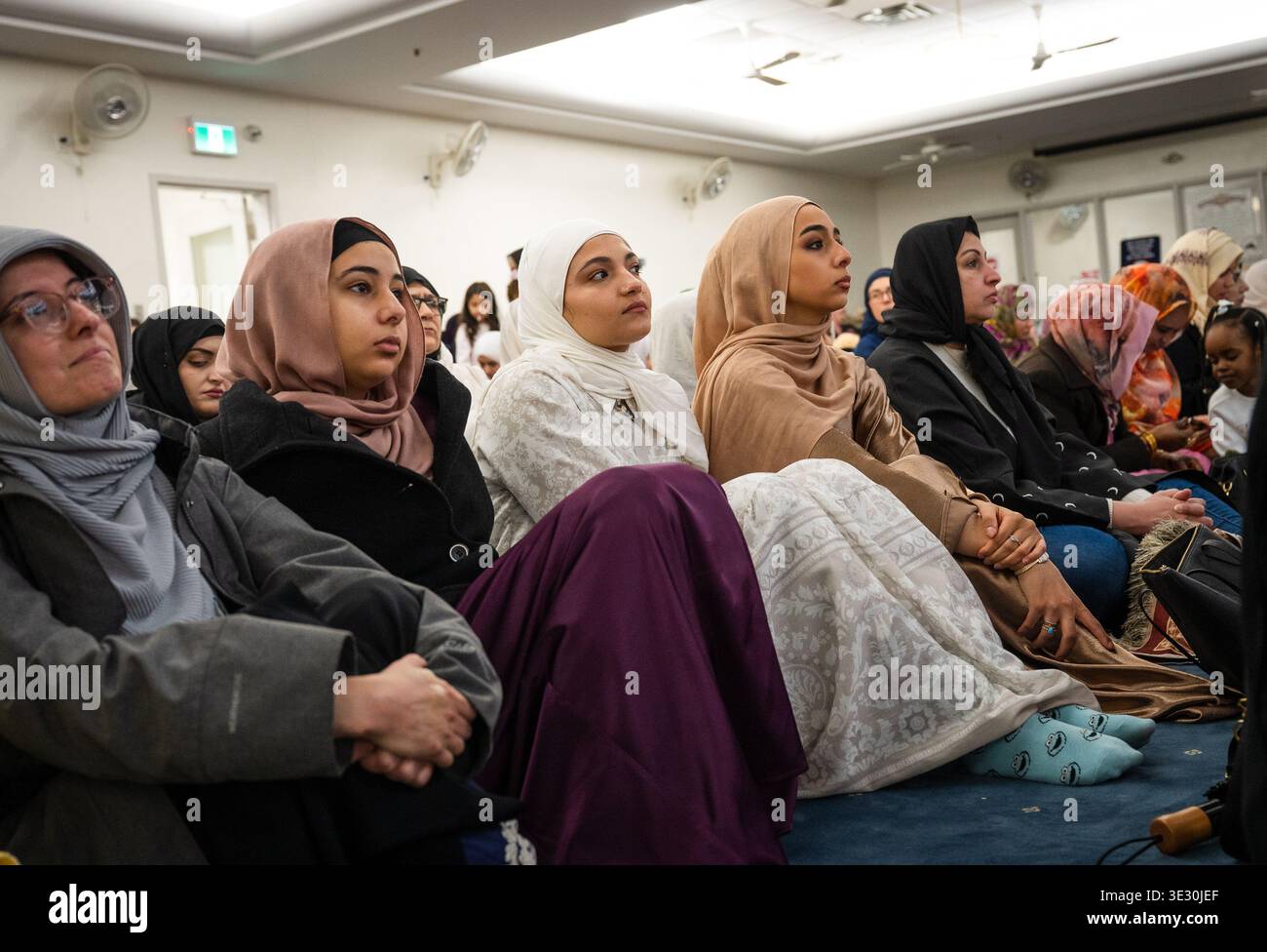 Women celebrate Eid al-Fitr at an ISNA Canada mosque in Mississauga ...