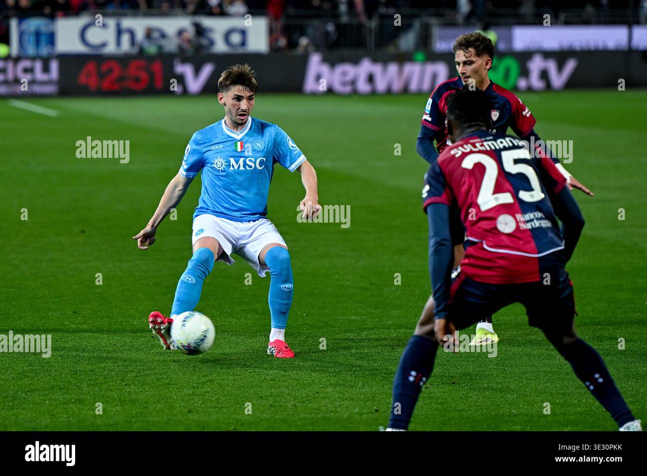 Napoli's Billy Gilmour in action during the Serie A soccer match ...