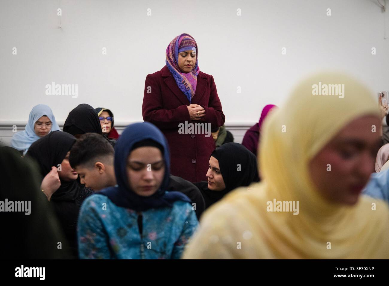 Women celebrate Eid al-Fitr at an ISNA Canada mosque in Mississauga ...