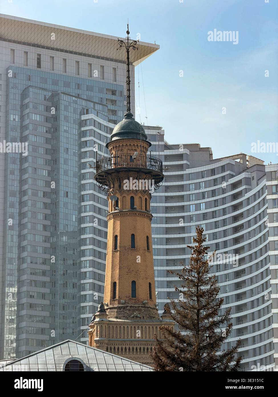 Moscow, Russia - March 20, 2026: Historic fire tower on Rusakovskaya ...