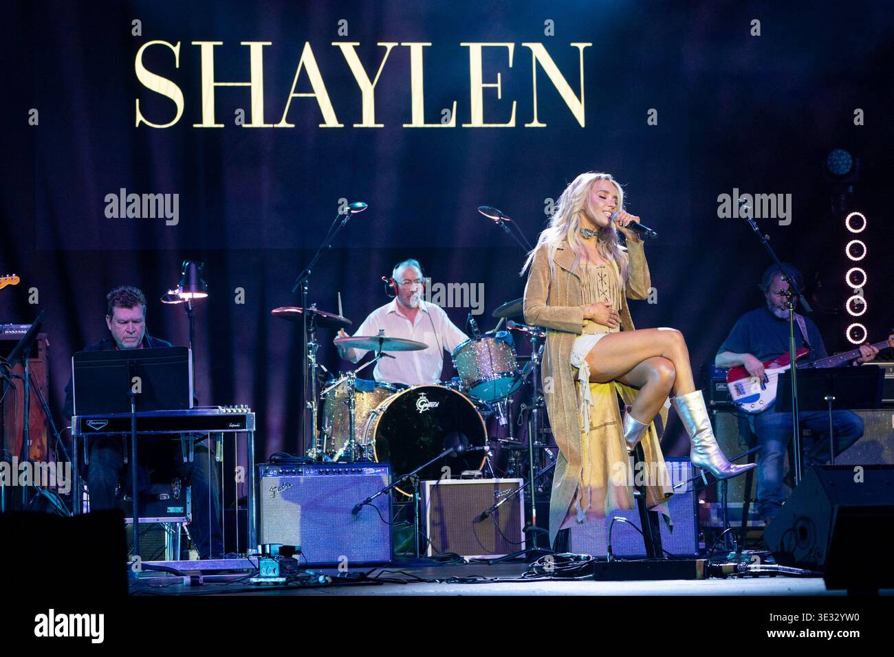 Shaylen performs during Country Radio Seminar on Friday, March 20, 2026 ...