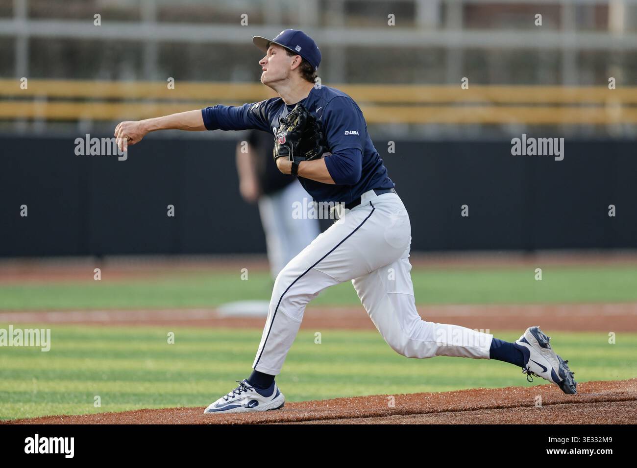 Liberty's Ben Blair (16) pitches during an NCAA baseball game against ...