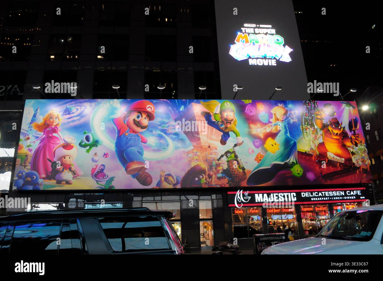 A billboard for the upcoming movie, “The Super Mario Galaxy Movie,” is ...