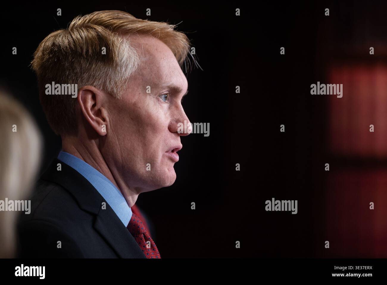 Sen. James Lankford (R-Okla.) speaks during a press conference on the ...